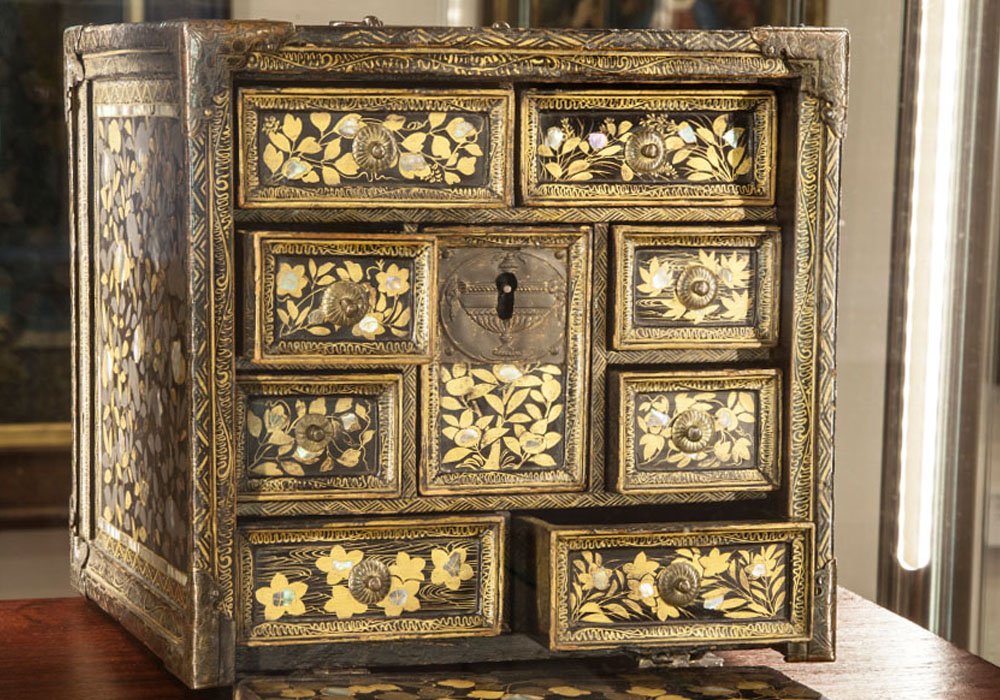 In the “Southern Barbarian” Style – Japanese Namban Objects. A Cabinet ...
